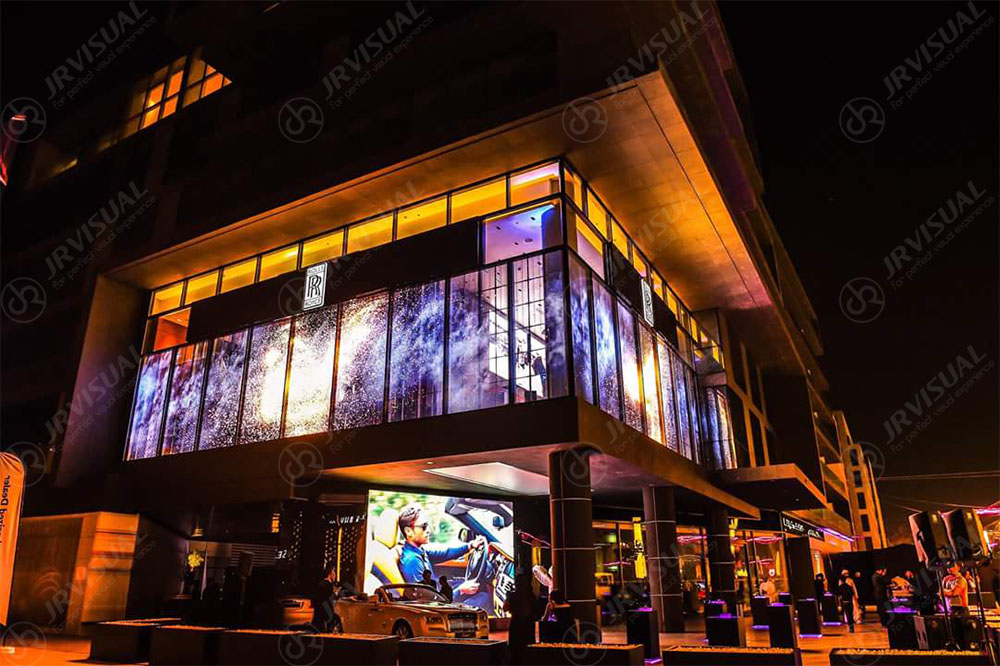 JR Visual Indoor High Brightness Transparent LED Display goes to RR ...
