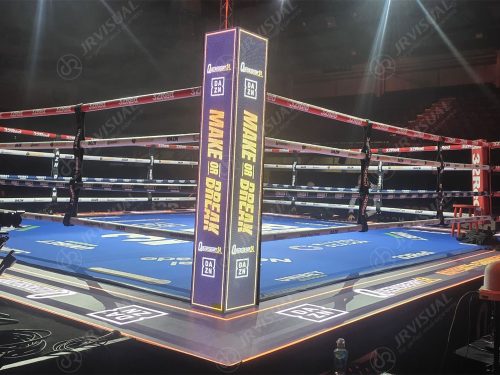 JR Visual Customized Corner LED Display goes to Riyadh Season Boxing ...
