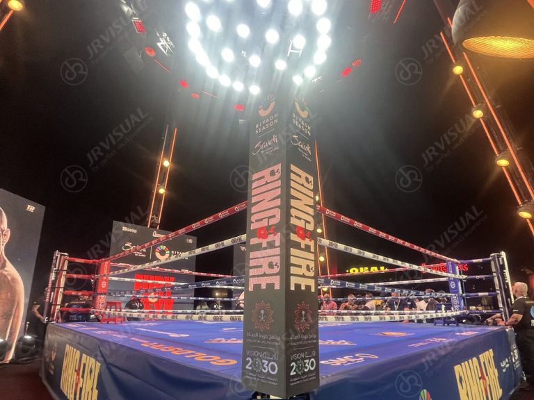 JR Visual Customized Corner LED Display goes to Riyadh Season Boxing ...